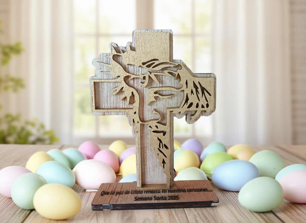 Wooden easter cross decoration | Free Files - Atomm