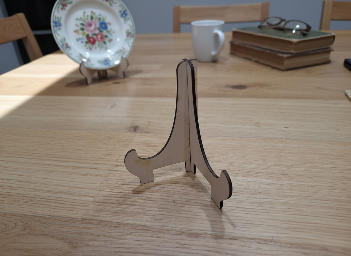 Wooden Display Stand Holder for Heart or Shield Shaped Plaques | Free ...