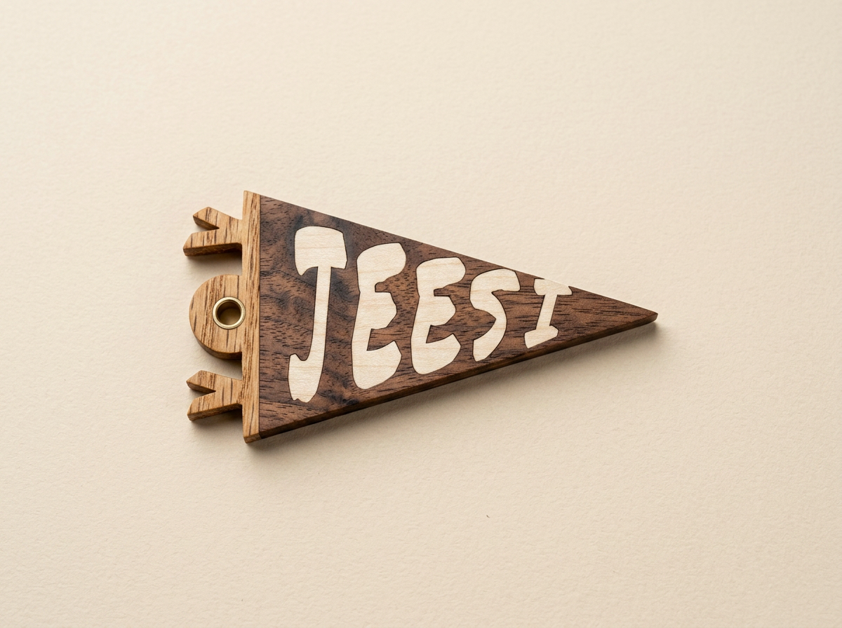 Pennant-Tag - Laser Cut & Engraving Template | Atomm