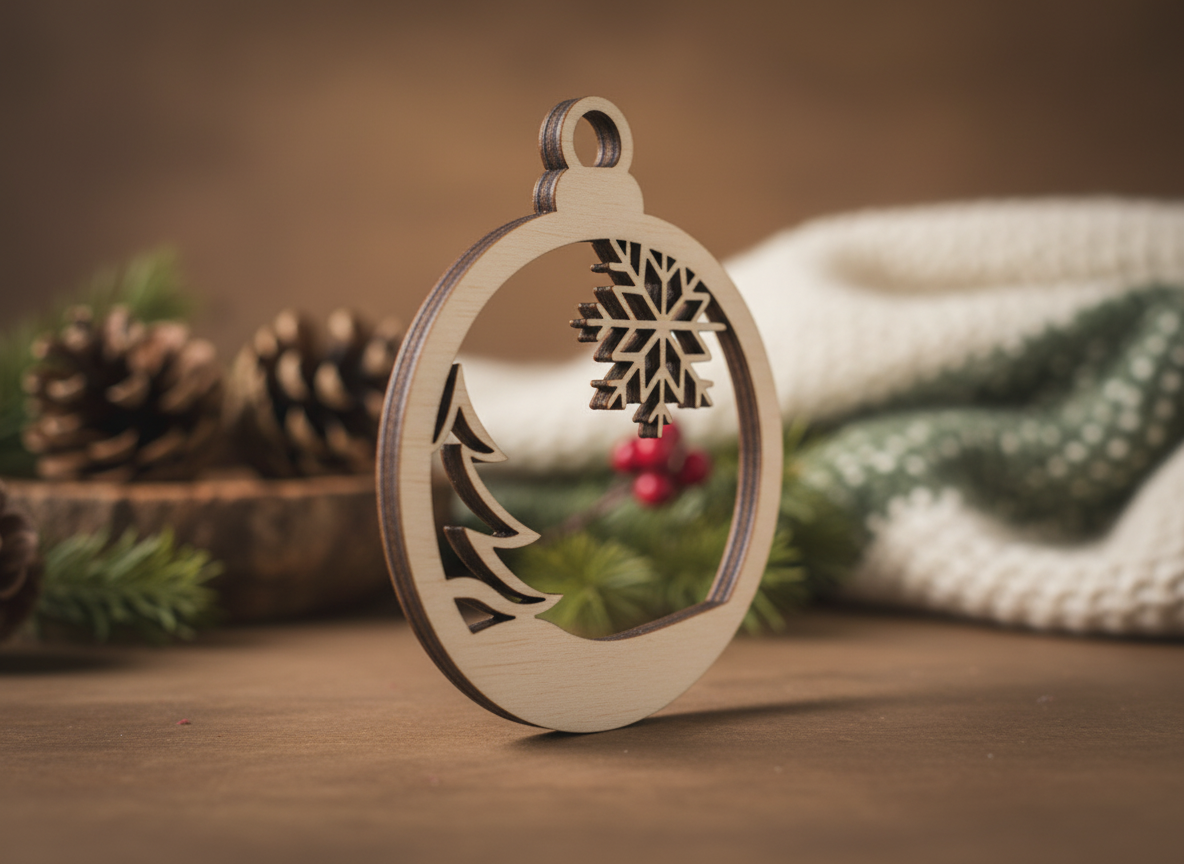 Christmas Bauble – Snowflake & Tree | Free Files - Atomm