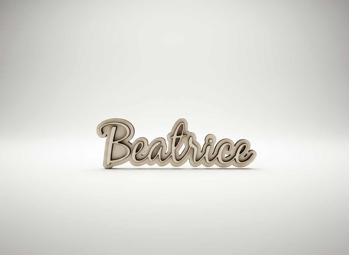 Laser Cut Wooden Name Tags with Cursive Script Font | Free Files - Atomm