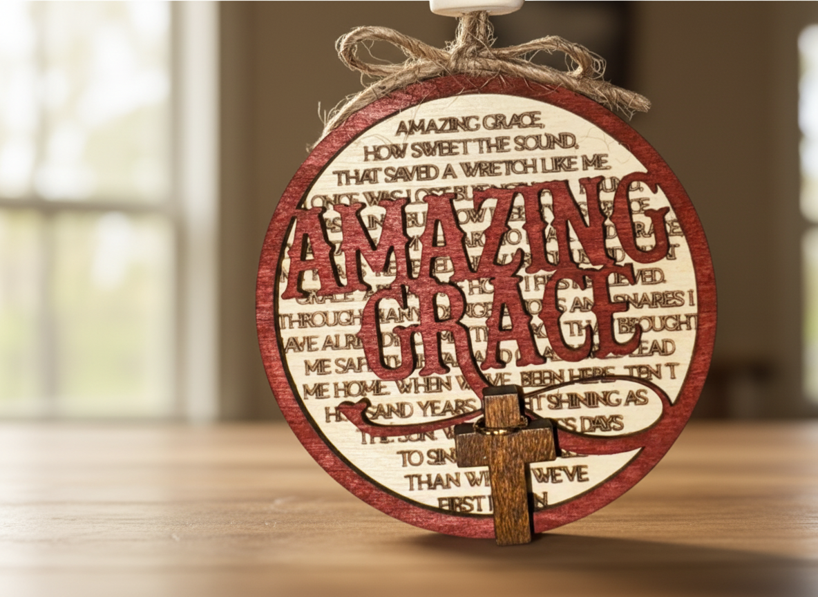 Amazing Grace Christmas Ornament | Free Files - Atomm
