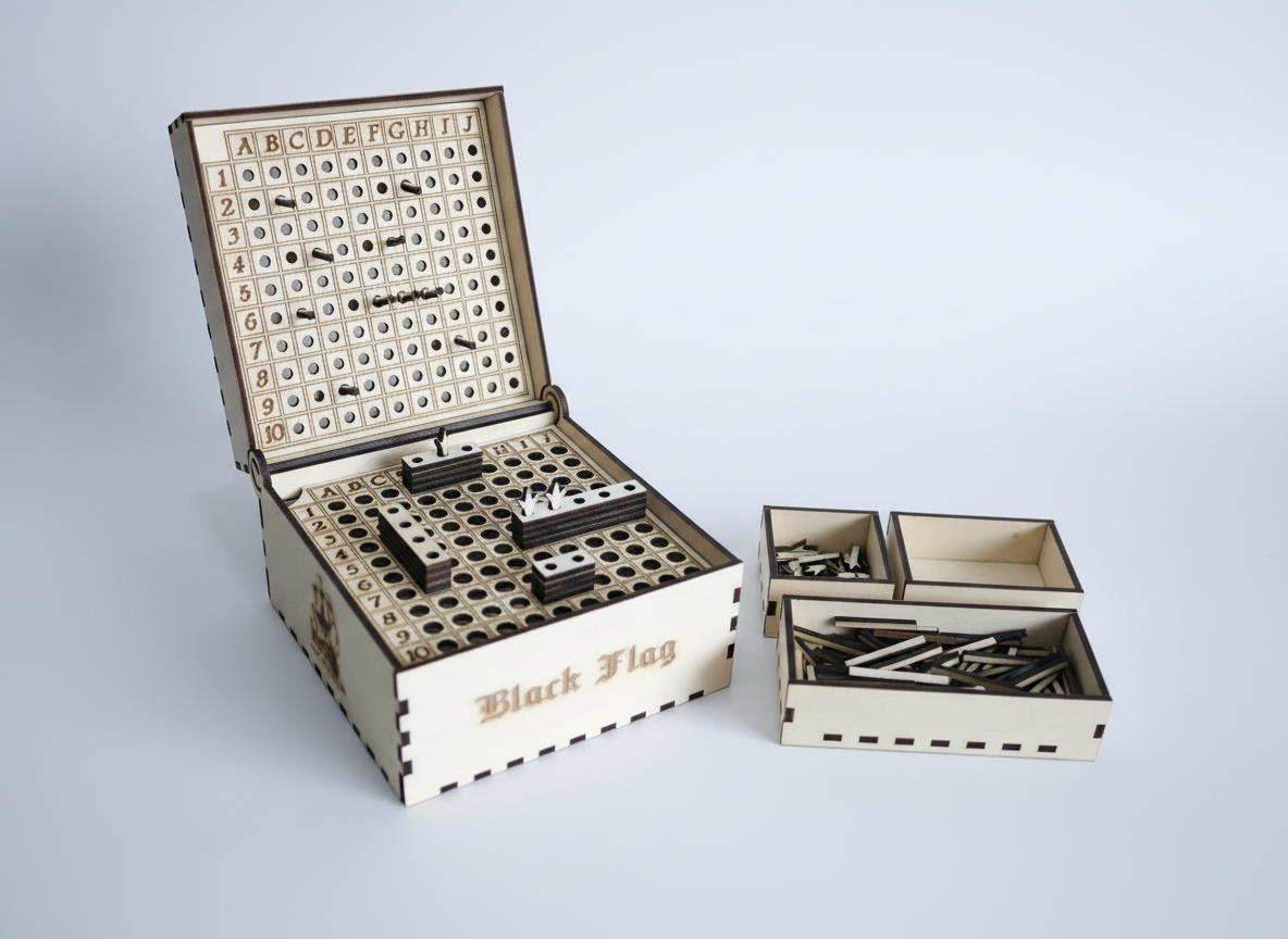 Laser cut and engrave | Black Flag Battleships - Bataille Navale | Free ...