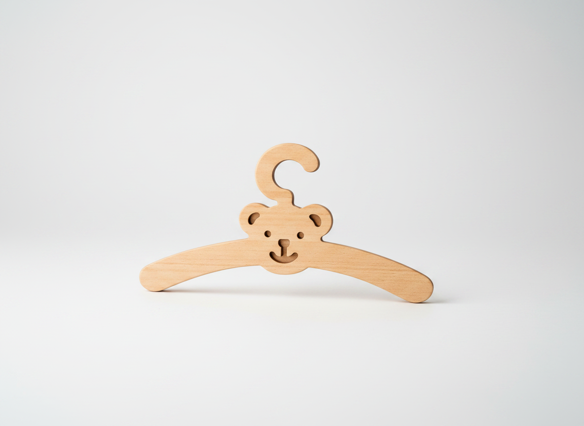 Kids Hanger SVG – Bear Wooden Clothes Hanger (Laser Cut File 3mm ...