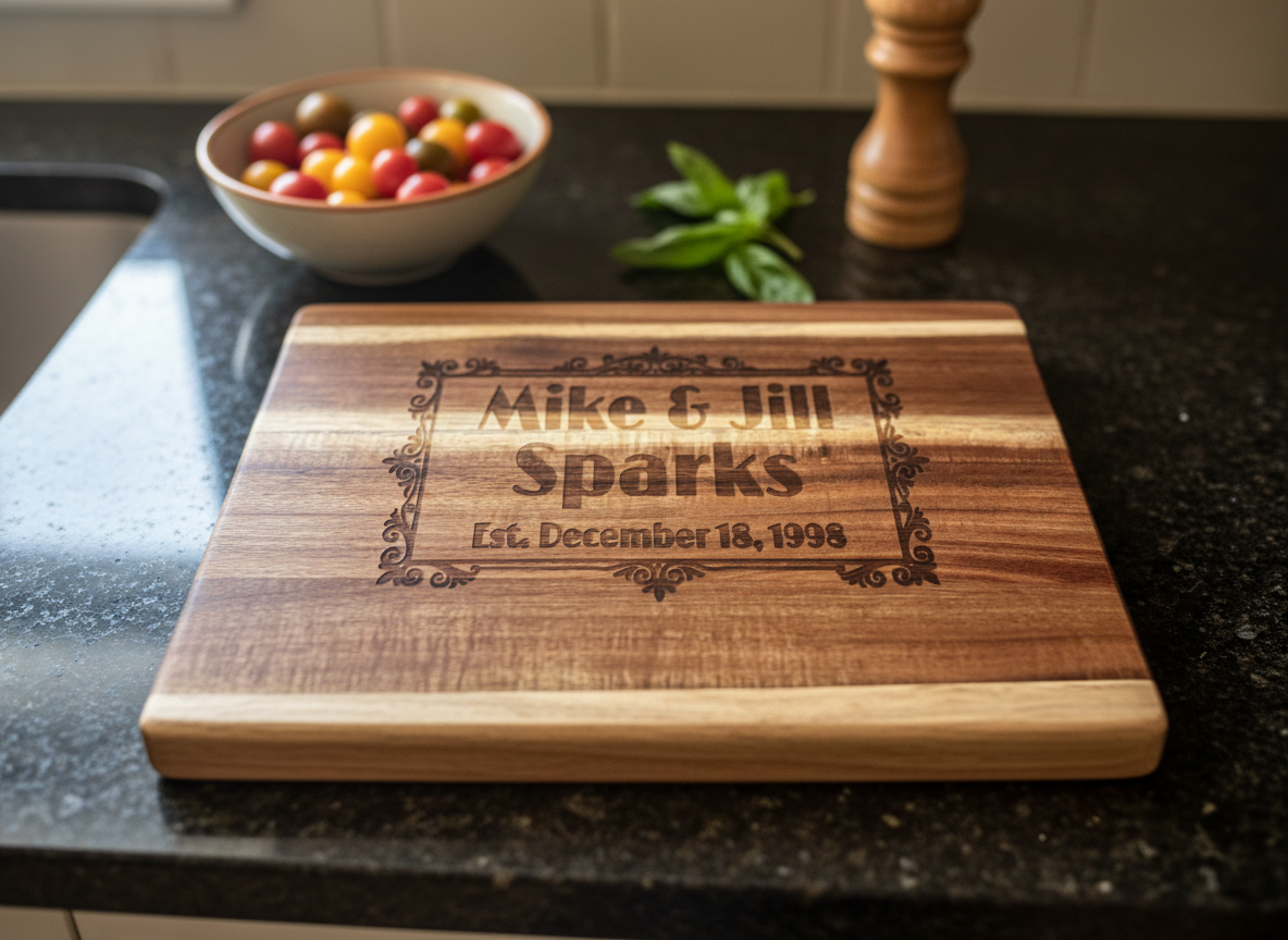 Personalized Laser Engraved Wooden Sign Mike & Jill Sparks | Free Files ...
