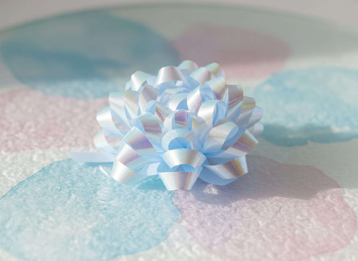 Shiny Blue Decorative Gift Bow | Free Files - Atomm