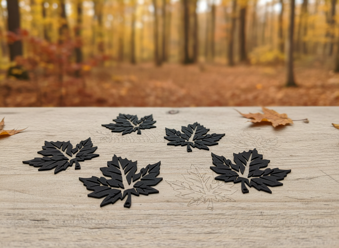 Laser cut and engrave | I made some Autumn leaves! | Free Files - Atomm