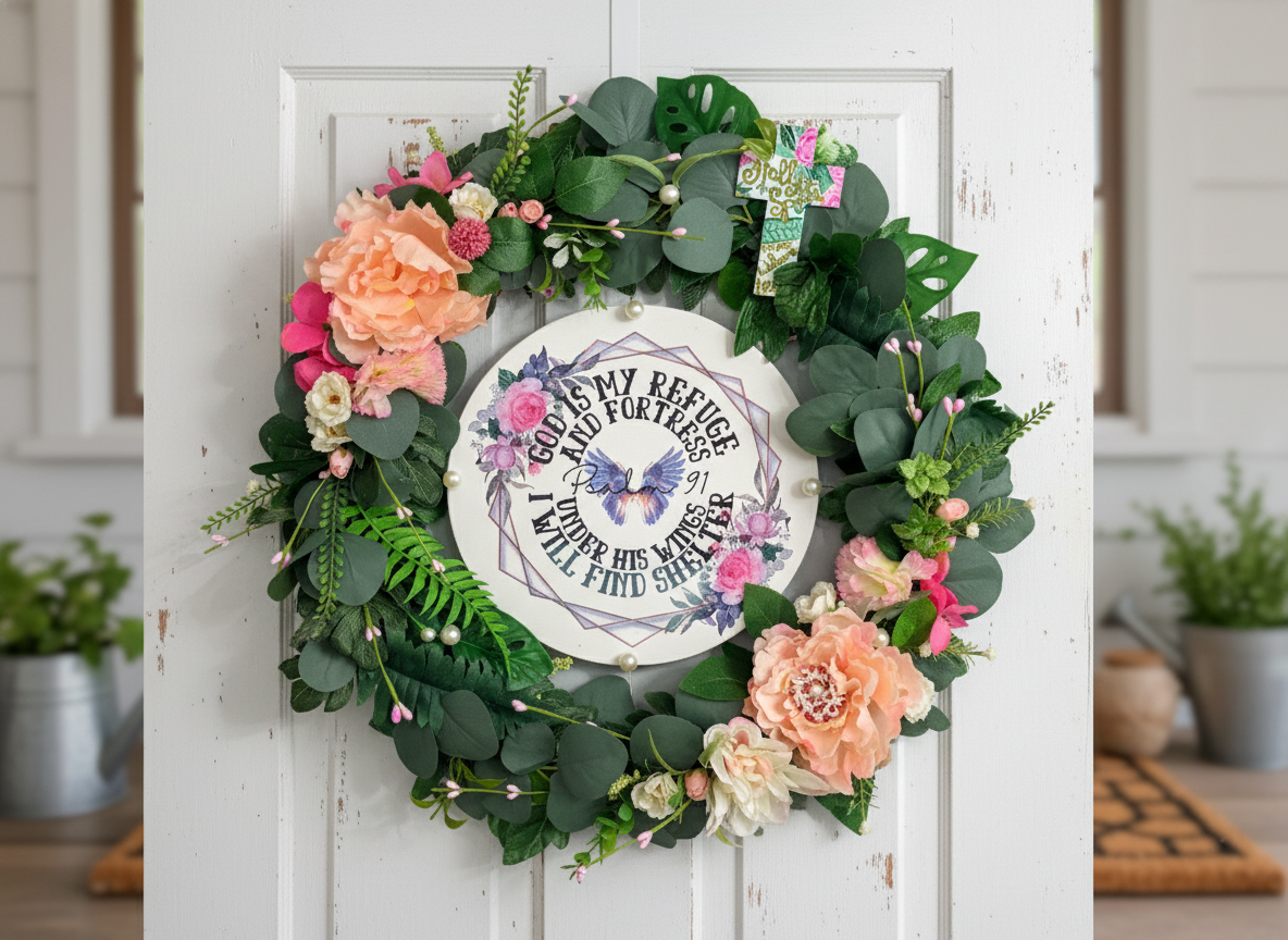 Psalm 91 Sign for Wreath Engraved or Inkjet Print | Free Files - Atomm