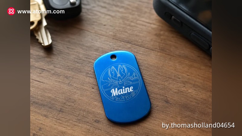 Blue Maine Lobster Keychain Tag - Free Files - Atomm