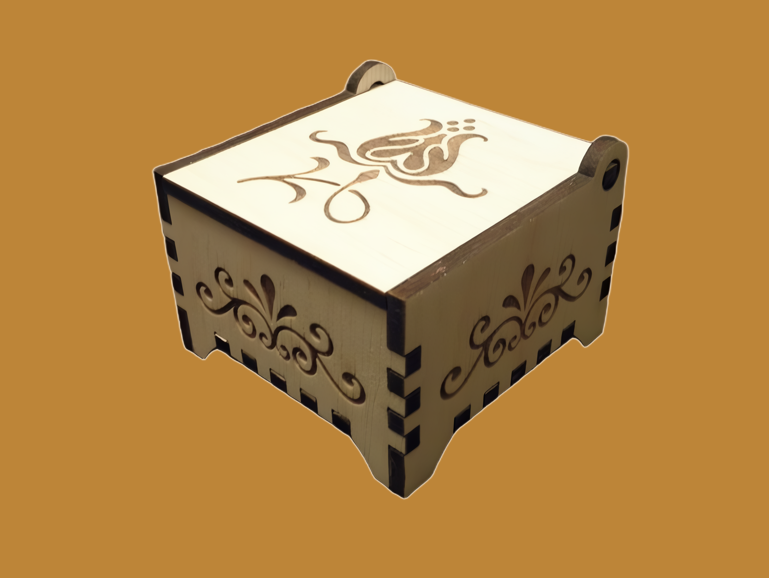 Laser Cut Small Wooden Box Trinket Box DXF File | Free Files - Atomm