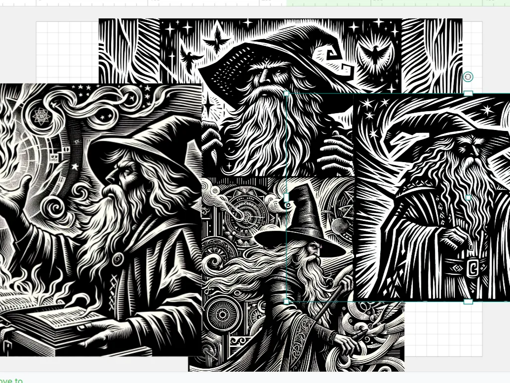 Laser Cut Wizard Wall Art Decor in Black and White collection | Ready ...