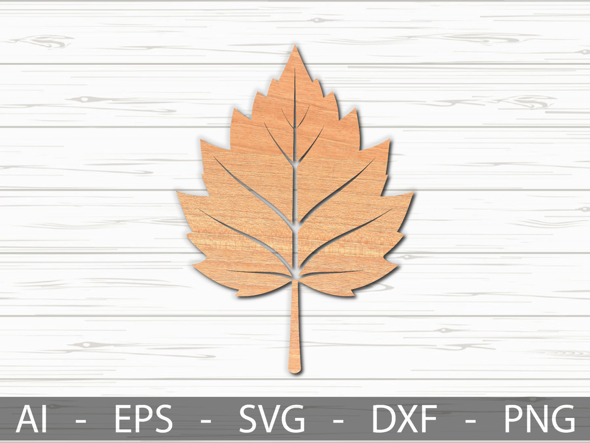 Laser Cut Wooden Maple Leaf Wall Art Decor | Ready to Use Files - Atomm