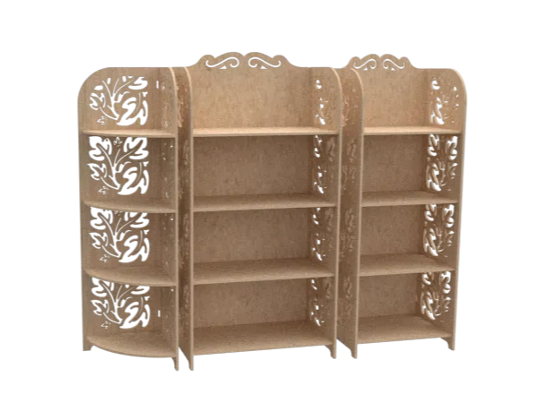 Laser Cut Shelf Display | MDF 6mm | CNC Files | DXF SVG AI | 3 Designs ...