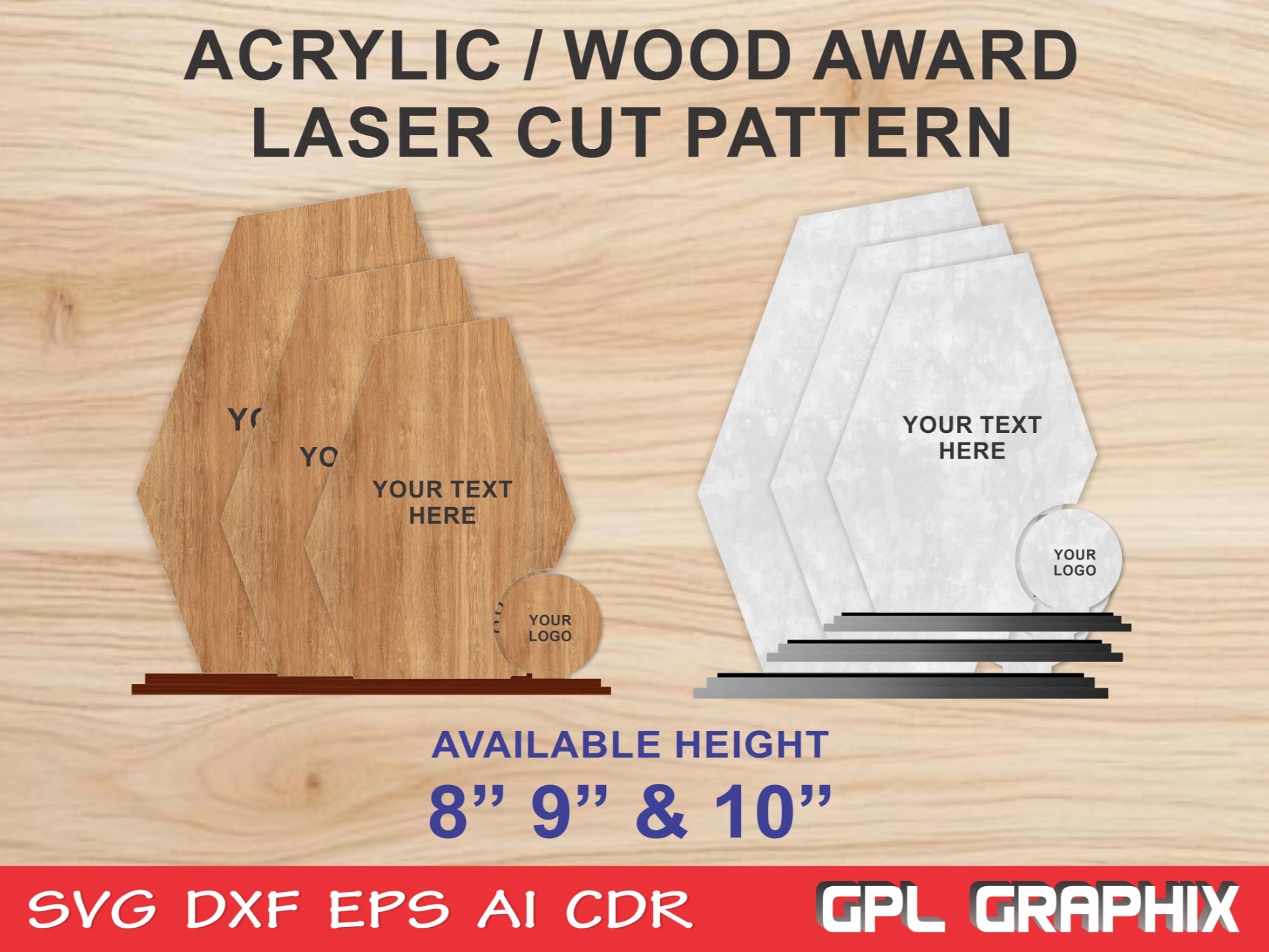 Laser cut and engrave | Acrylic/Wood Plaque Awards | Laser Cut Pattern ...