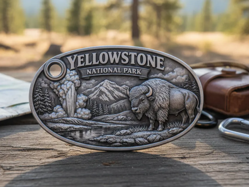 National Parks Keychains and Keyrings, Crater Lake, Glacier, Grand ...