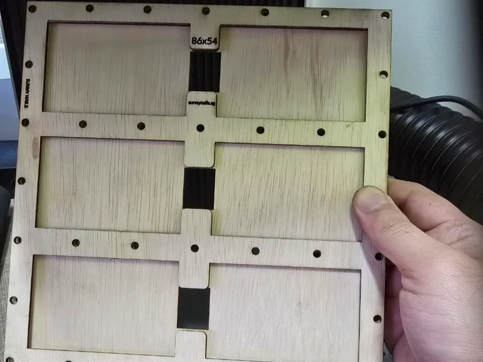 Laser Cutting Jig for Business & Club Cards (86×54 mm) | Free Files - Atomm