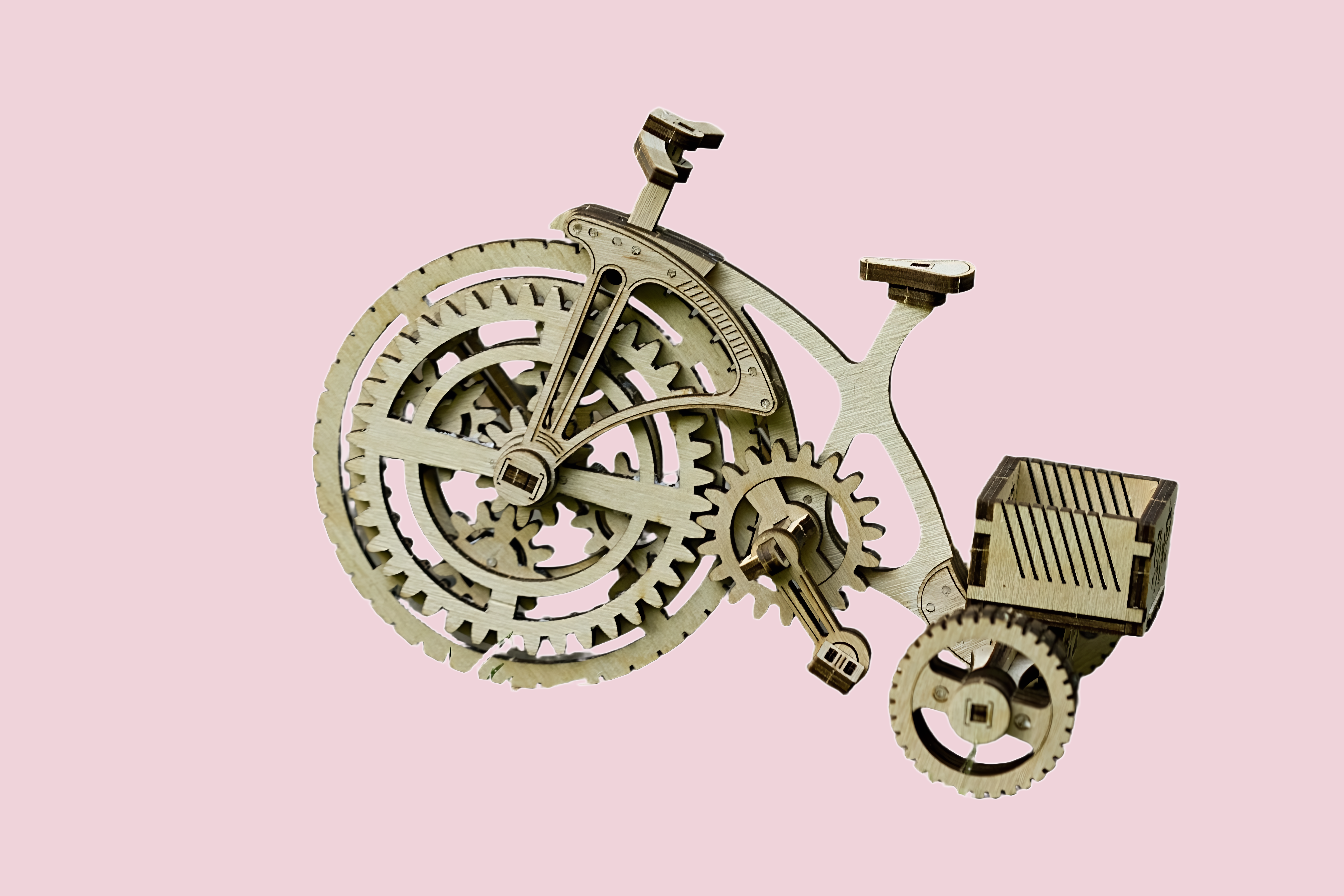 Laser Cut Wooden Mechanical Bike DXF File | Free Files - Atomm