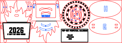 2026 Dumpster Fire Perpetual Calendar | Free Files - Atomm