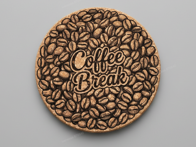 Coffee Break Cork coaster
