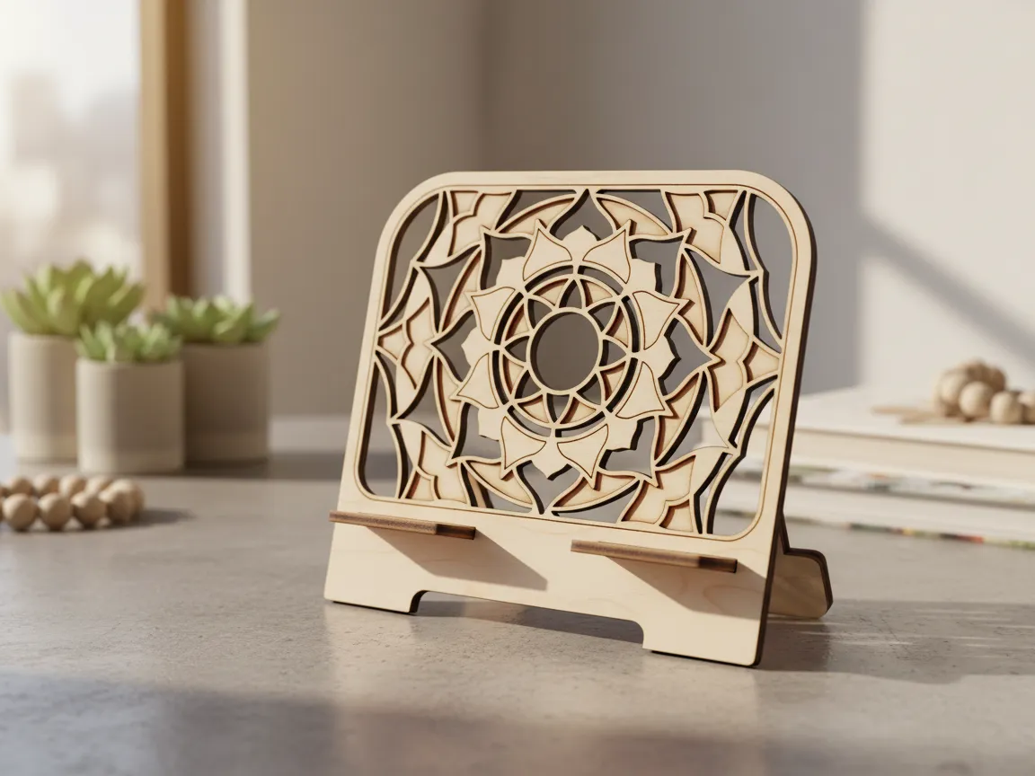 Tablet Holder Design 6, MDF 4mm | Free Files - Atomm