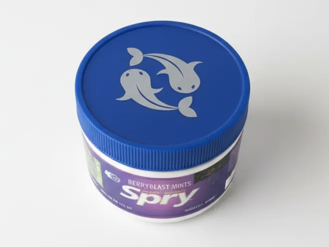 Engraved lid of Spry Mints | Free Files - Atomm