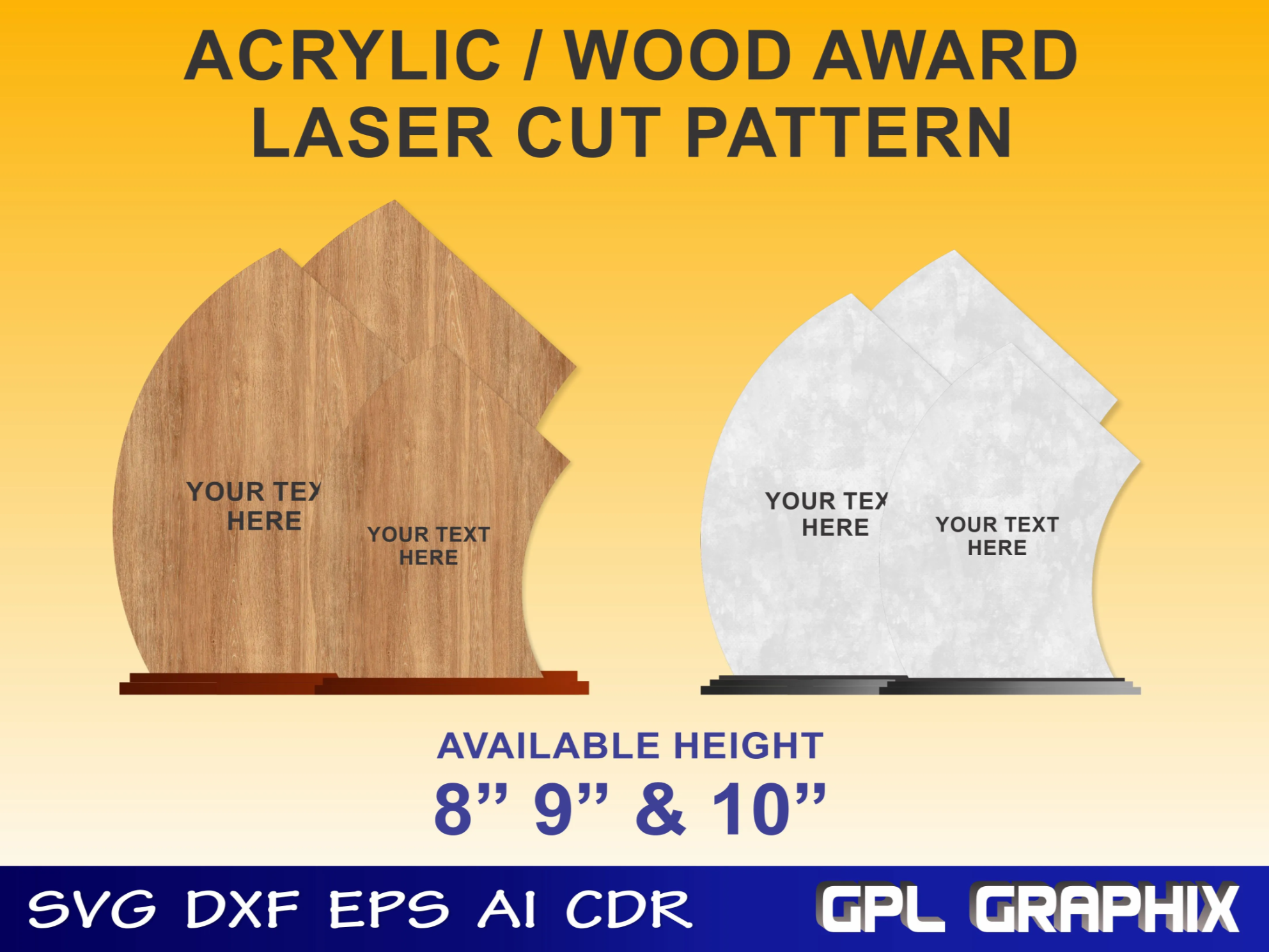 Laser cut and engrave | Acrylic/Wood Plaque Awards | Laser Cut Pattern ...