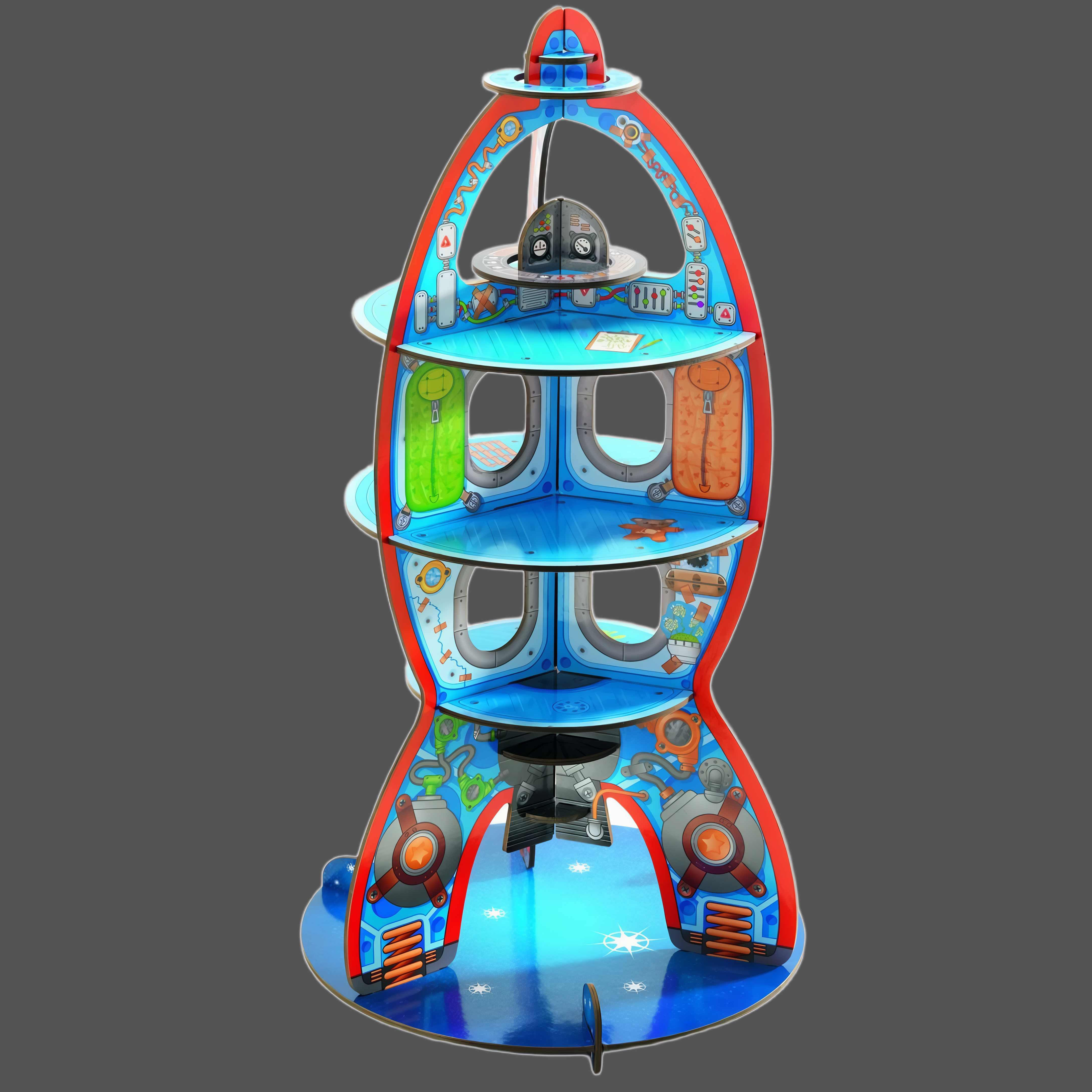 Laser Cut Rocket Shelf Kids Room Decor Free Vector | Free Files - Atomm
