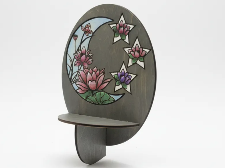 Moon and Lotus mini shelf | Free Files - Atomm