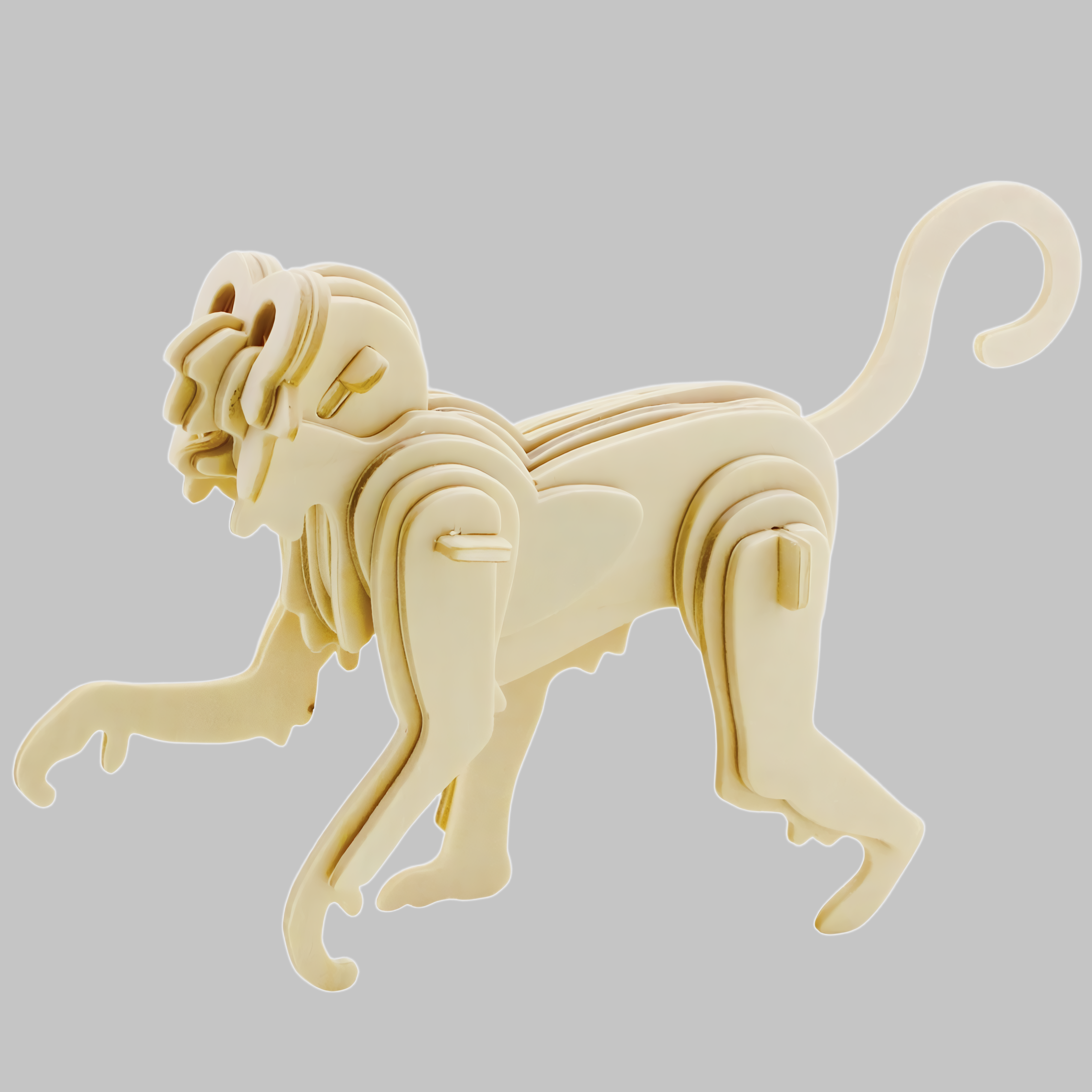 Laser Cut Monkey 3D Wooden Puzzle DWG File | Free Files - Atomm