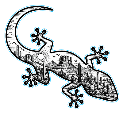 Gecko Scenic Cut and Engrave | Free Files - Atomm