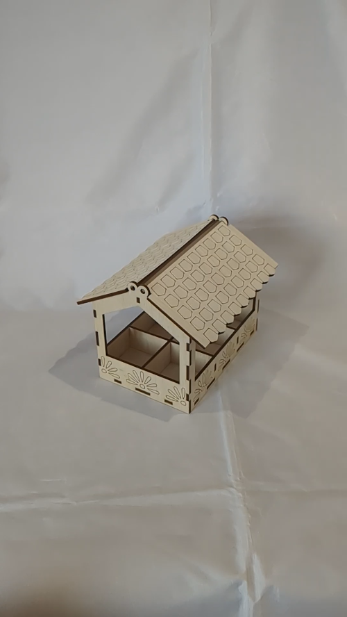 Easter Gift Holder Egg Laser Cut Template, Eggs Organizer House, SVG ...