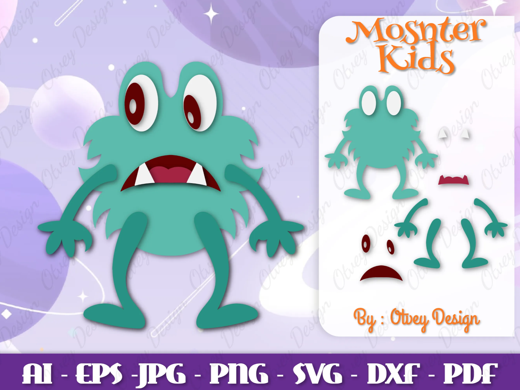 Laser cut and engrave | Monster Kids SVG, Funny Monster SVG | Ready to ...