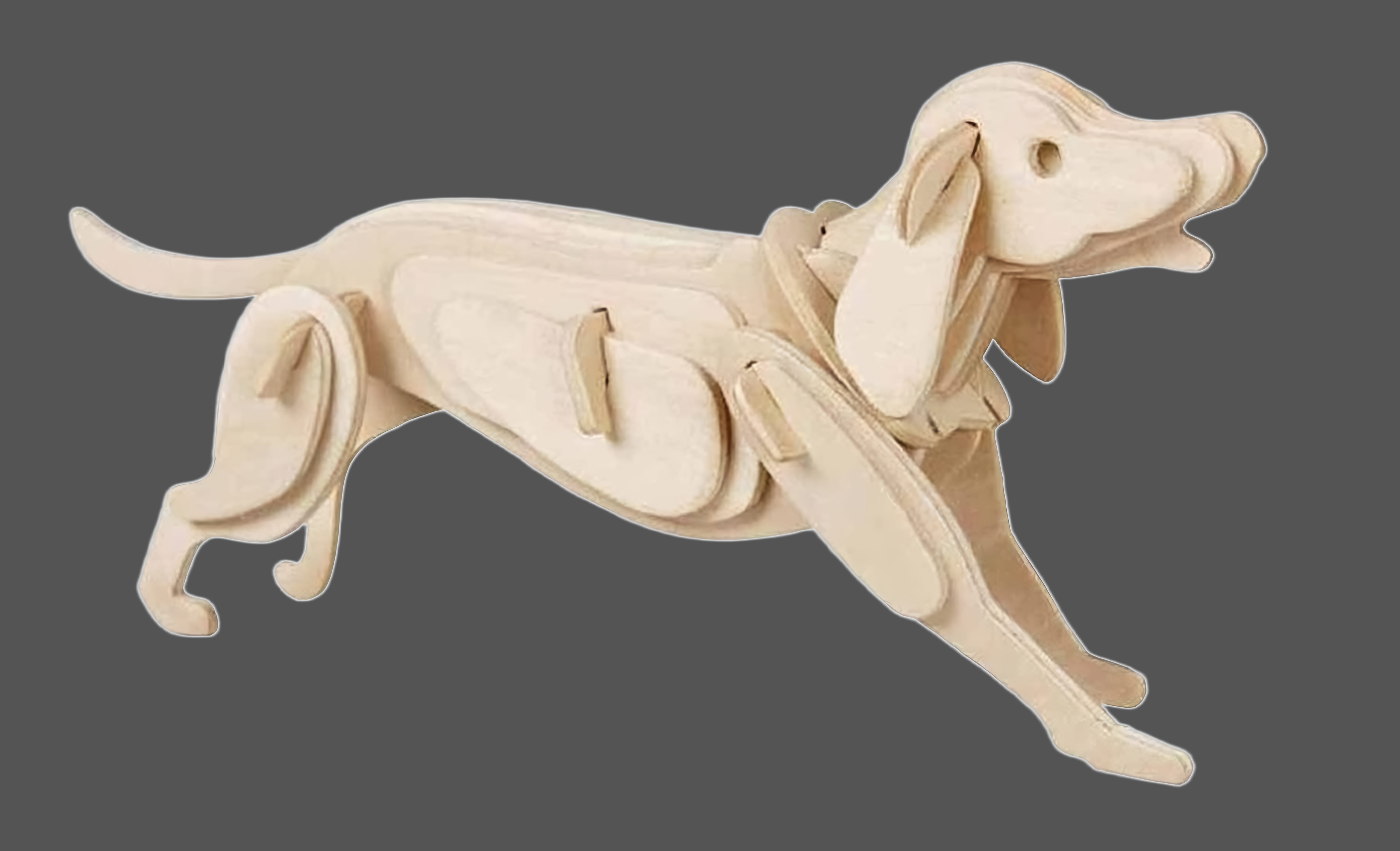 Laser Cut Dog 3D Wooden Puzzle DWG File | Free Files - Atomm