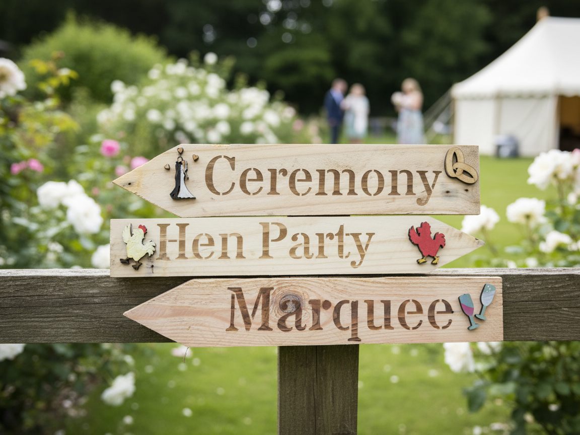 Signs for a posh wedding signpost | Free Files - Atomm