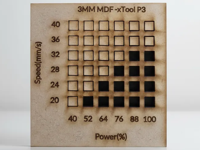 3MM MDF Test grid for Xtool P3 | Free Files - Atomm