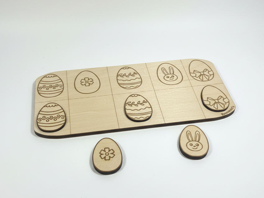 Laser Cut Wooden Easter Egg Matching Memory Game | Free Files - Atomm