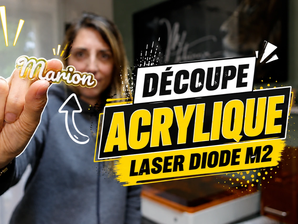 Tests découpe de l'acrylique avec le laser diode 10w de la M2 | Free ...