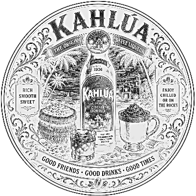 Kahlua Coffee Liqueur Themed Round Slate Coaster | Free Files - Atomm