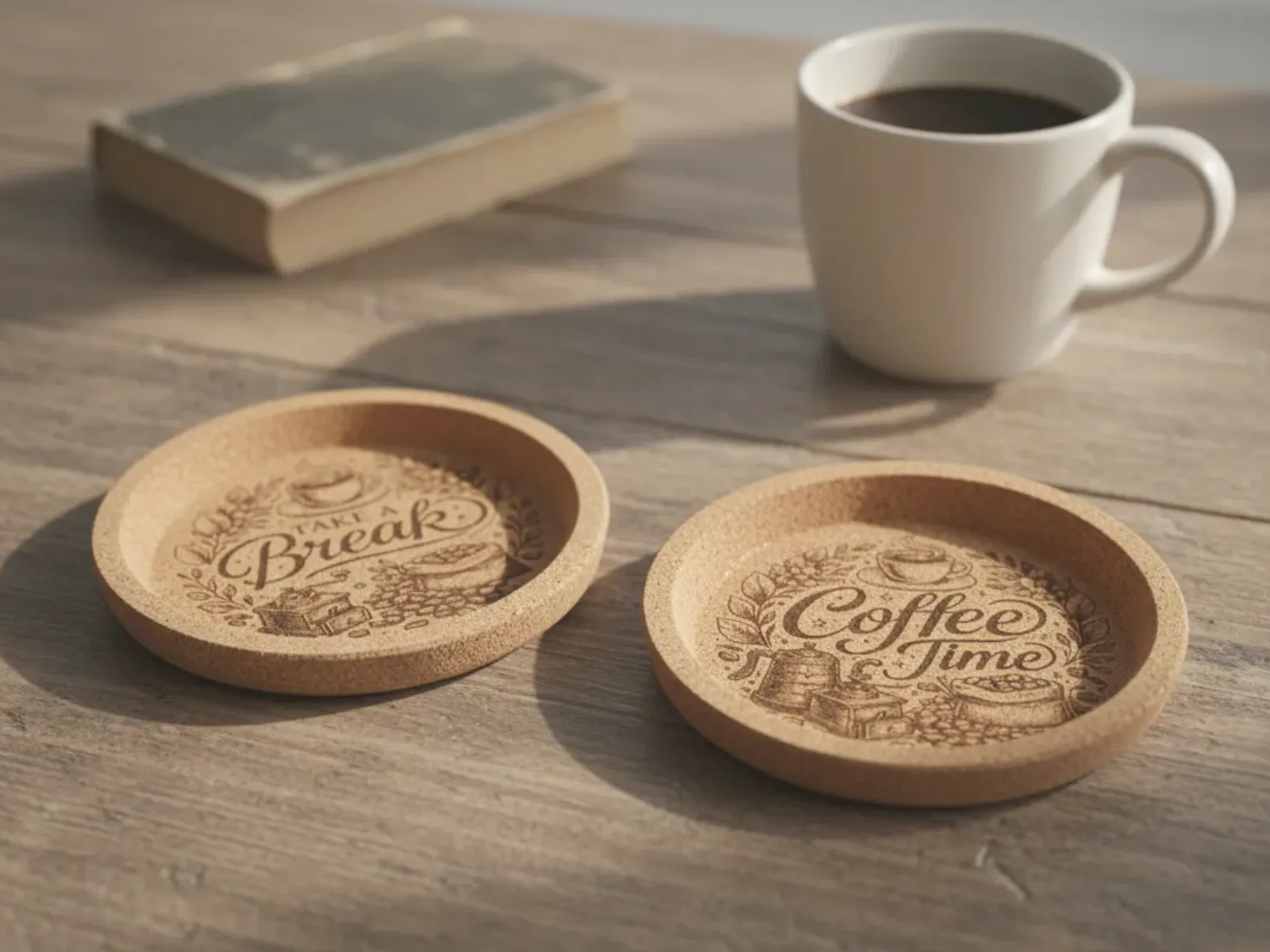 Coffee Coasters – “Coffee Time” & “Take a Break” | Free Files - Atomm