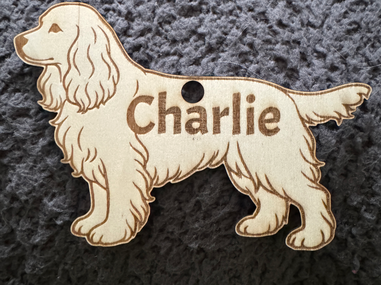 Cocker Spaniel dog name plate tree hanger | Free Files - Atomm