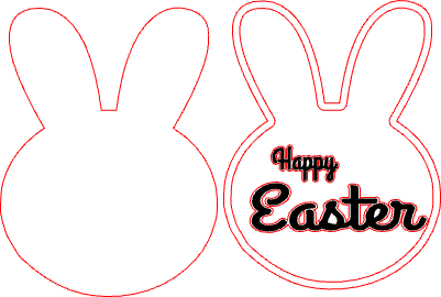 LasHappy Easter Bunny – Layered Wooden Decoration | Free Files - Atomm