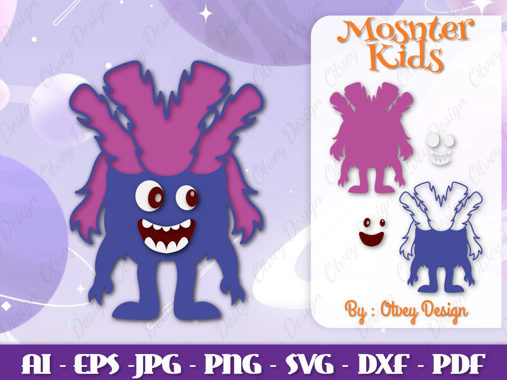 Laser cut and engrave | Monster Kids SVG, Funny Monster SVG | Ready to ...