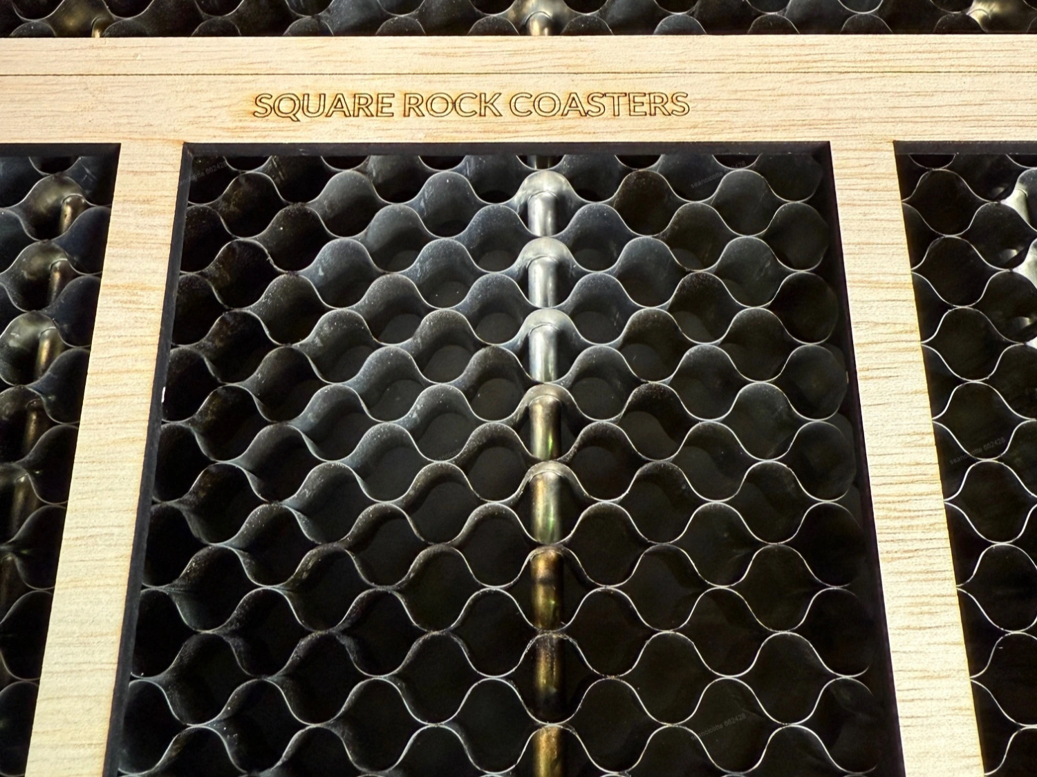 100mm x 100mm (4"x4") square rock coaster jig | Free Files - Atomm