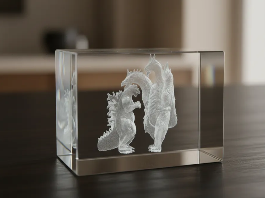 3D Laser Engraved Godzilla | Free Files - Atomm