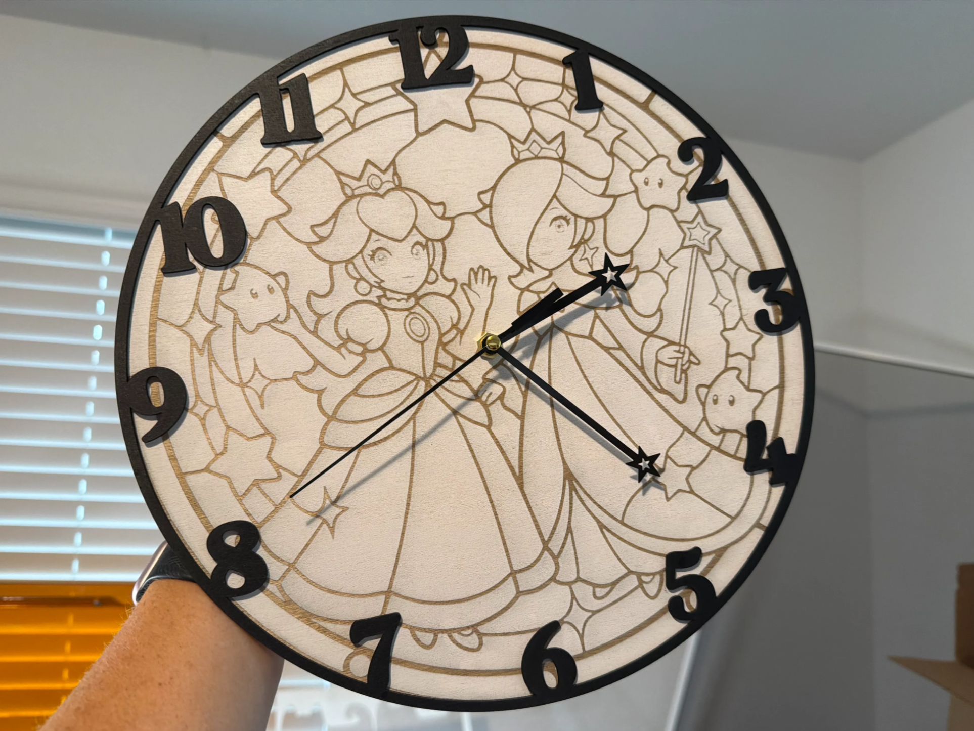 Princess Peach and Rosalina Themed Wall Clock | Free Files - Atomm