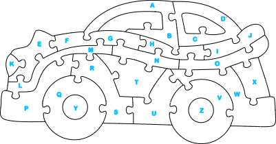 Kids Car Puzzle SVG, Montessori Wooden Toy Laser Cut File (Digital ...