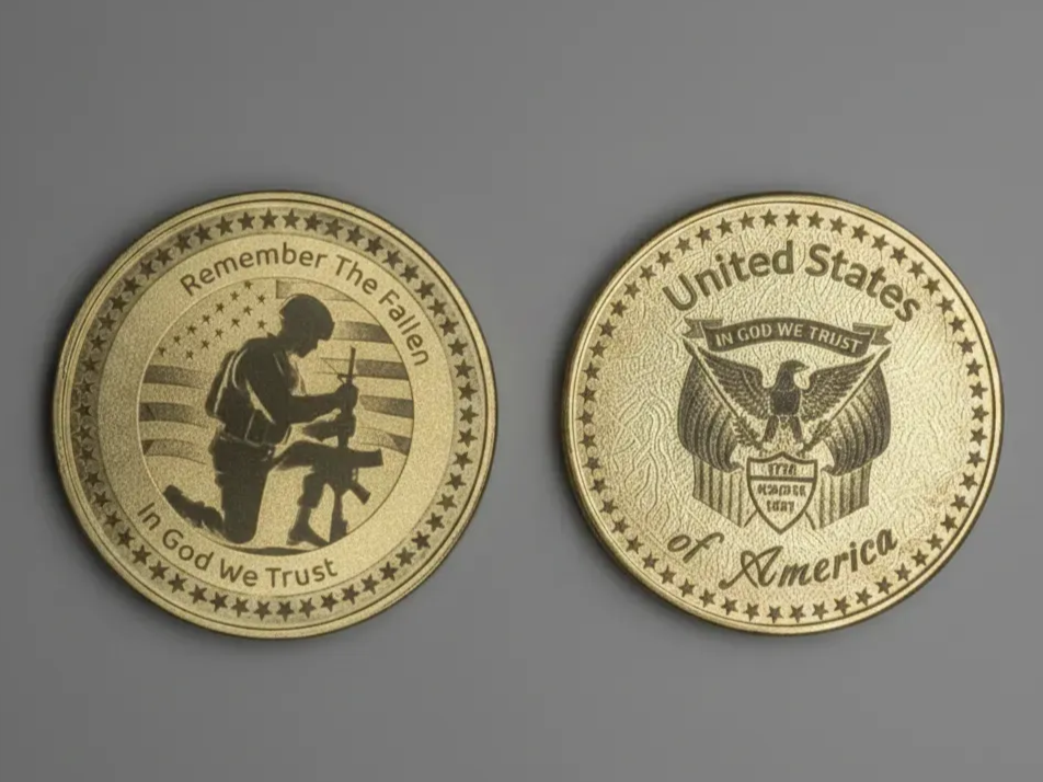 Memorial Day Brass Challenge Coin | Free Files - Atomm