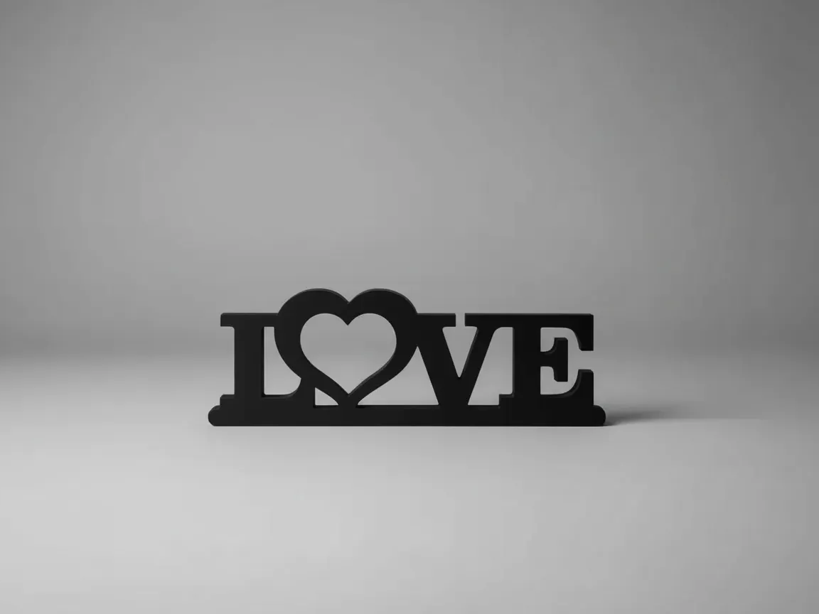 LOVE Sign SVG | Wooden Love Decor | Laser Cut Romantic Shelf Sign ...