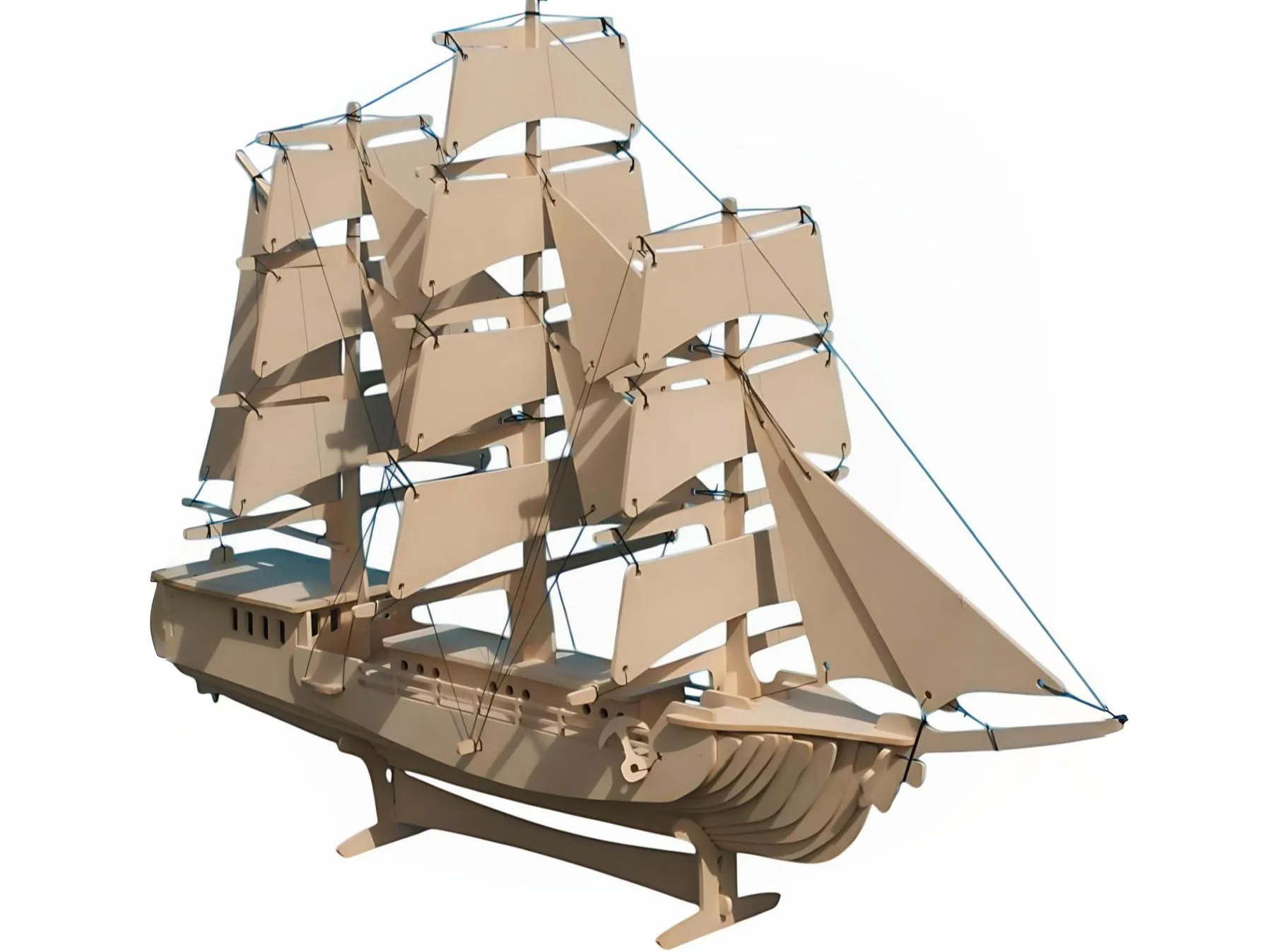 Laser Cut Wooden Sailing Ship Model Kit – SVG Bundle File | Free Files ...