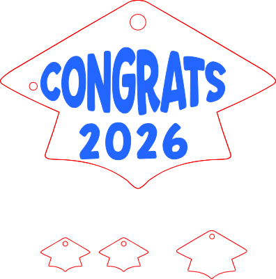 Free Graduation Acrylic Projects: Keychain, Bookmark Charm, and ...